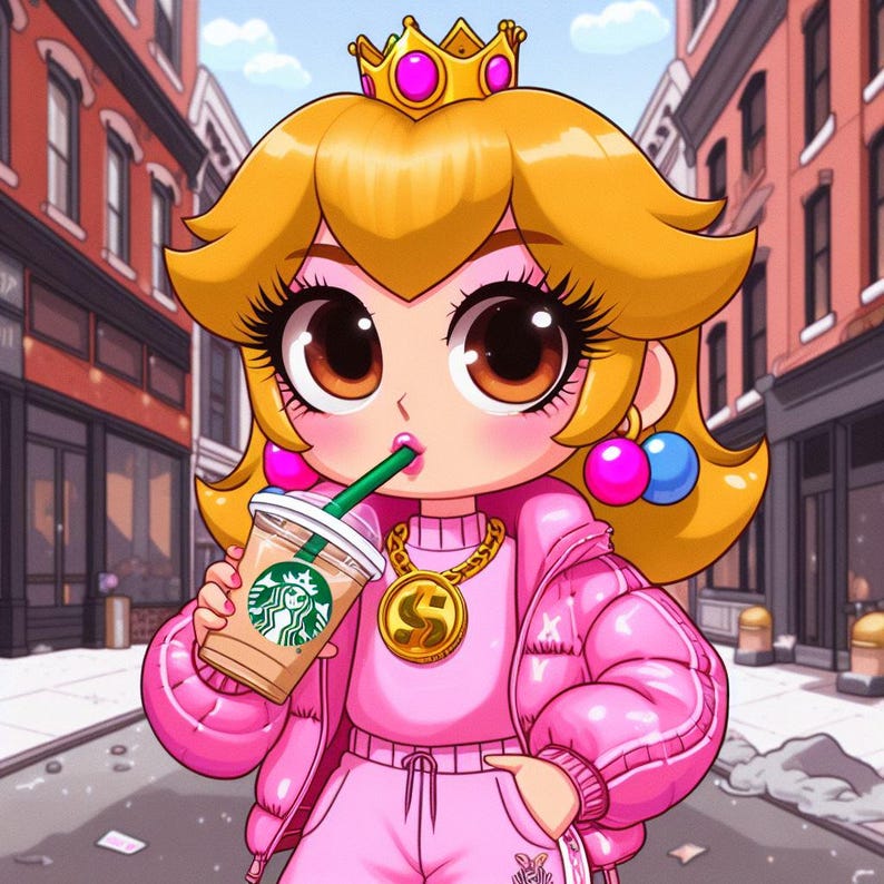 Princess Peach Digital Downloads - Etsy