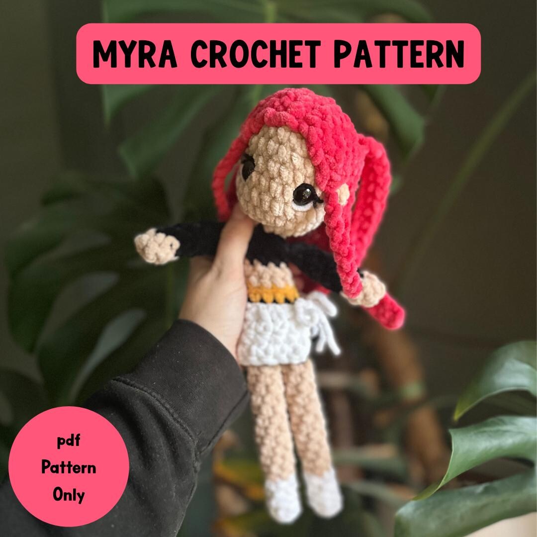 Myra Crochet Pattern PDF | K-pop Demon Hunter Doll Amigurumi | Cute ...