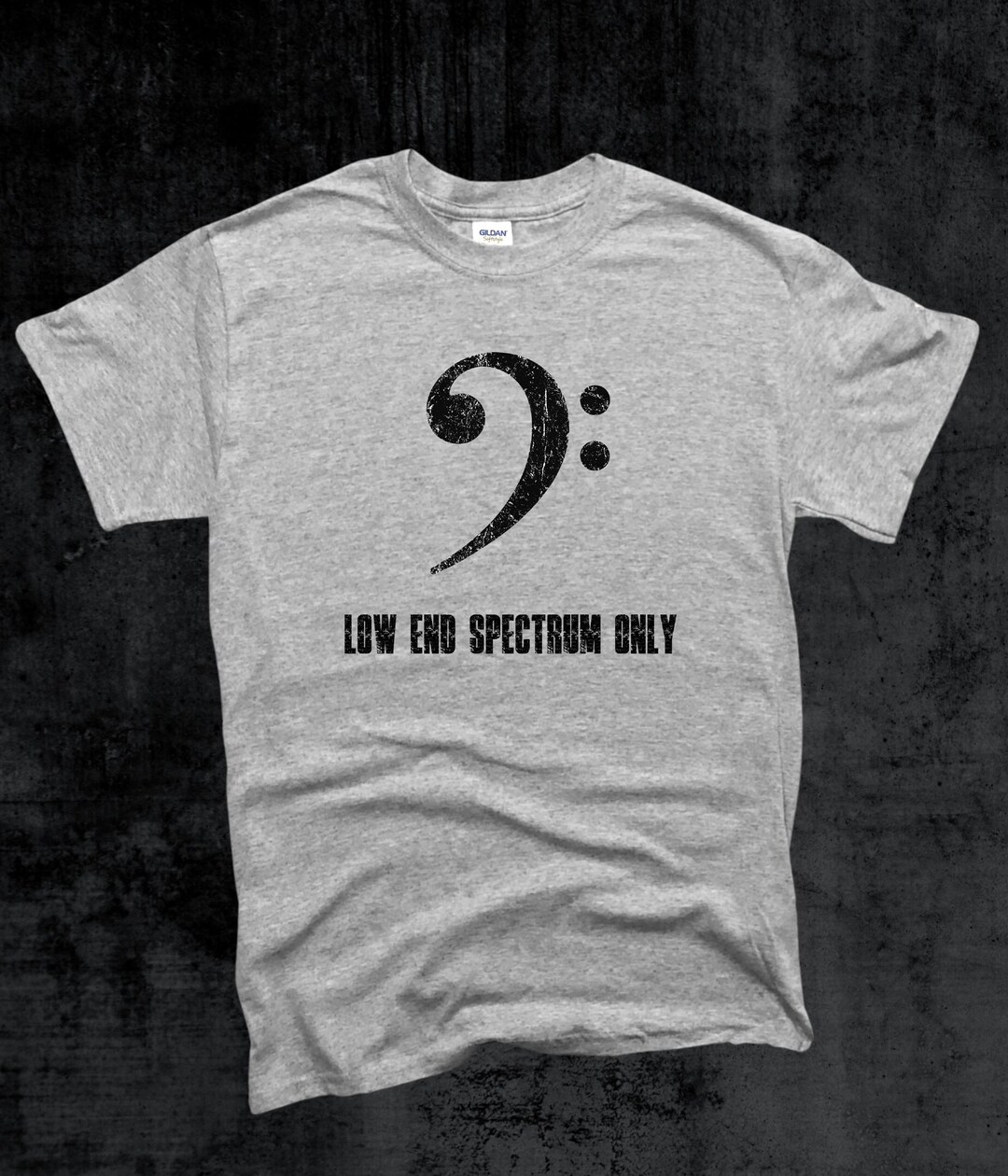 Bass Clef T-shirt, Low End Spectrum Only Shirt, Bass Player Bassist ...