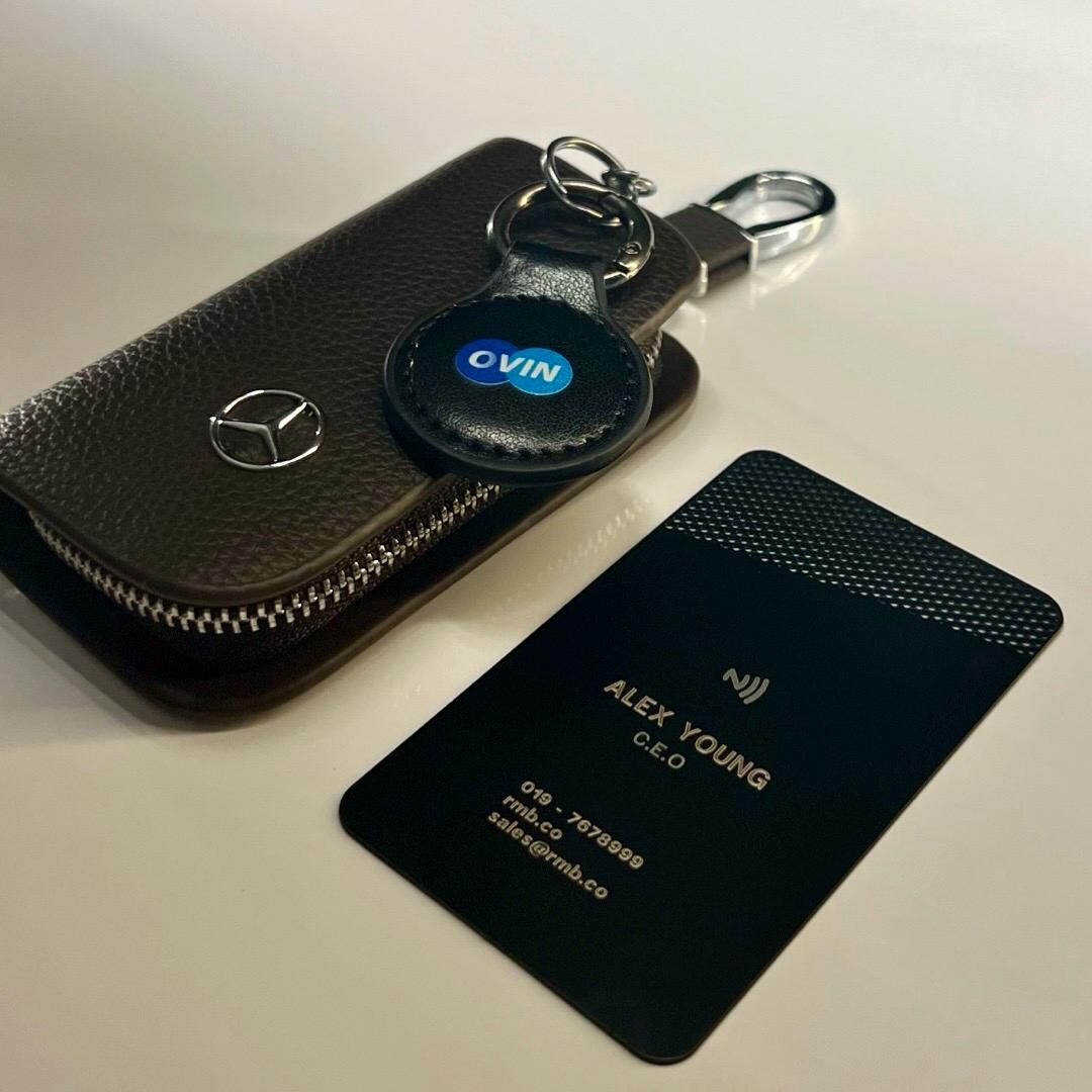 OVIN Deluxe Smart Business NFC Metal Card (custom NFC Metal Business ...