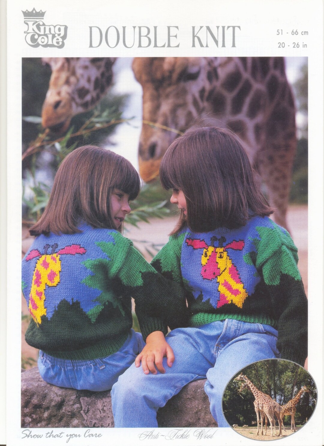 Giraffe Picture Sweater Knitting Pattern Childs Giraffe - Etsy