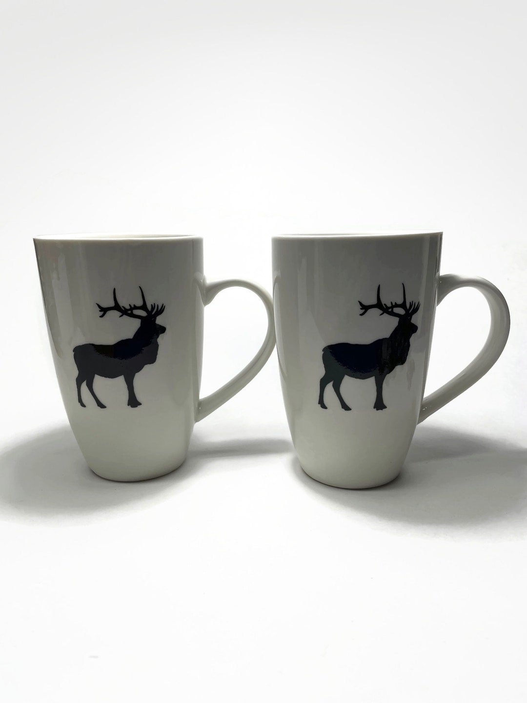 Handcrafted Elk Mug Set, Nature Coffee Cup Home Decor, Artisan Made ...