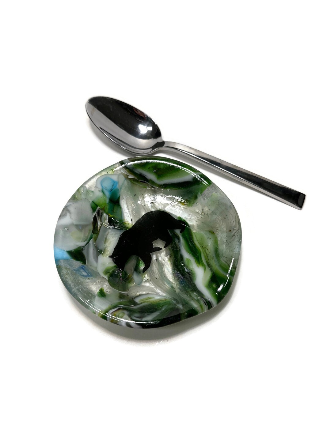 Handmade Bear Spoon Rest, Nature Inspired Kitchen Home Decor, Unique ...