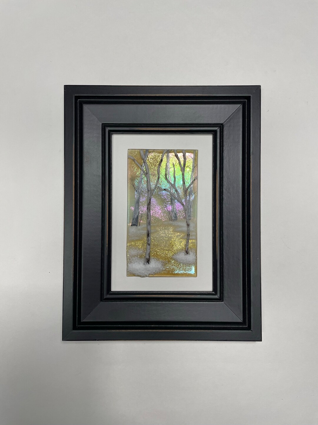 Birch Tree Fused Glass Art, Three Dimensional Panel, Unique Gifts for ...