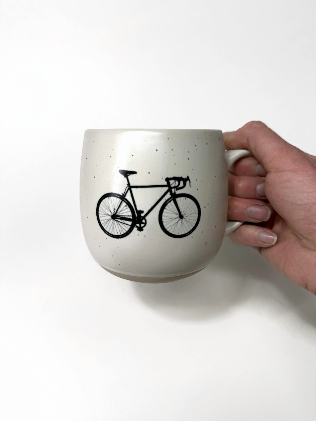 Handmade Road Bike Mug, Whimsical Coffee Cup, Nature Inspired Home ...