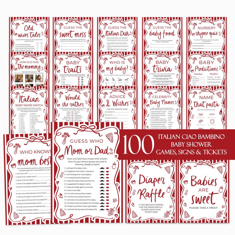 Ciao Baby Shower Game - Etsy