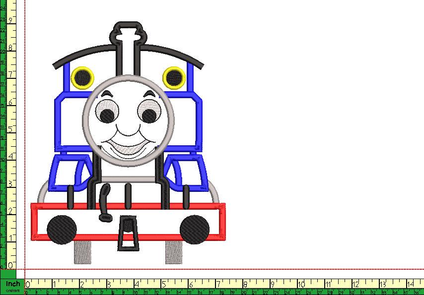 Thomas the Tank Engine Embroidery Design: 4 Sizes (digital Download) - Etsy