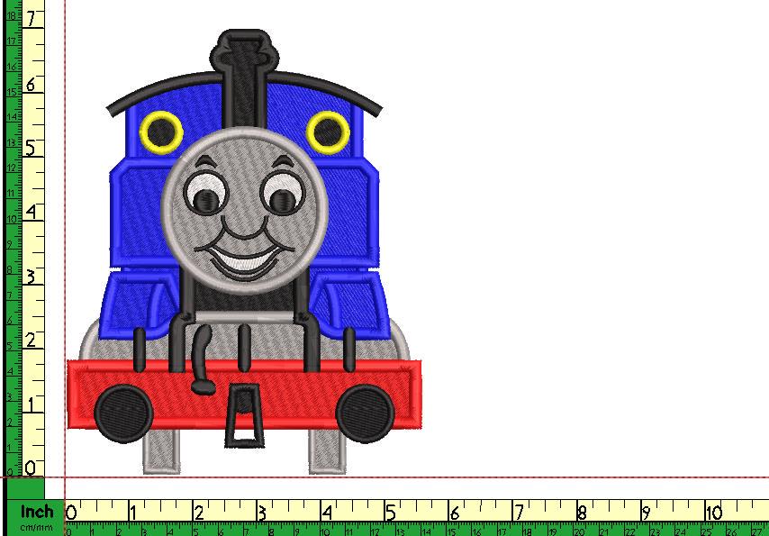 Thomas the Tank Engine Embroidery Design: 4 Sizes (digital Download) - Etsy
