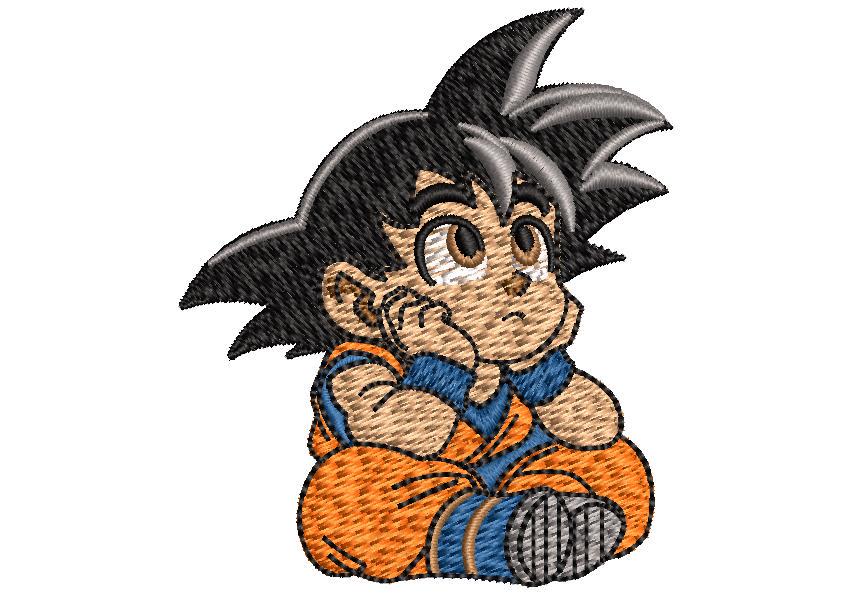 Goku Embroidery Design Dragon Ball Z Anime Digital Download Machine ...