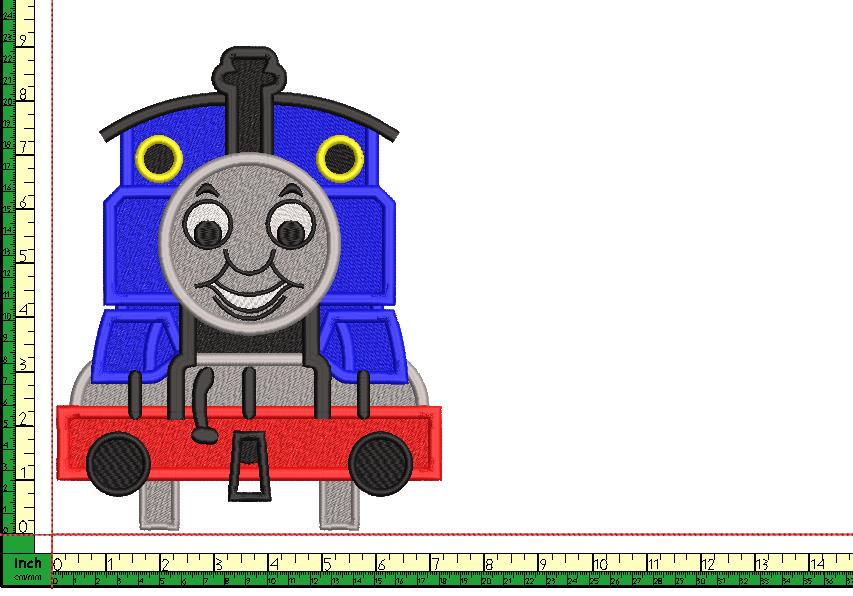 Thomas the Tank Engine Embroidery Design: 4 Sizes (digital Download) - Etsy