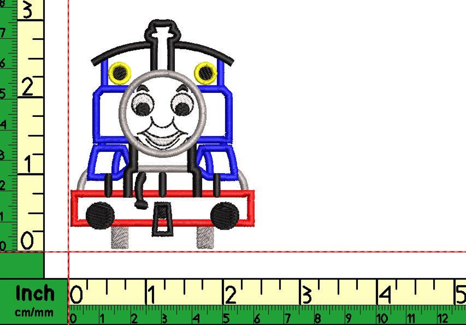 Thomas the Tank Engine Embroidery Design: 4 Sizes (digital Download) - Etsy