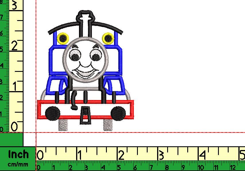 Thomas the Tank Engine Embroidery Design: 4 Sizes (digital Download) - Etsy