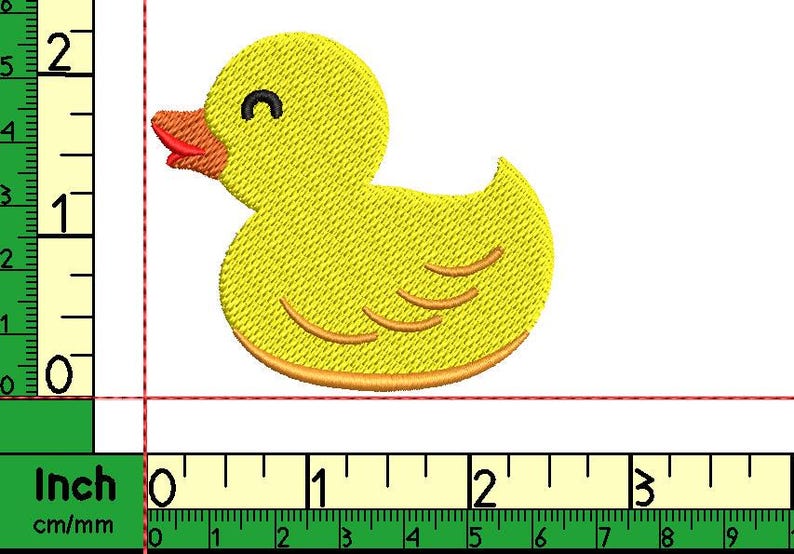 Mini Rubber Duck Embroidery Design: Machine Embroidery Files (4 Sizes ...