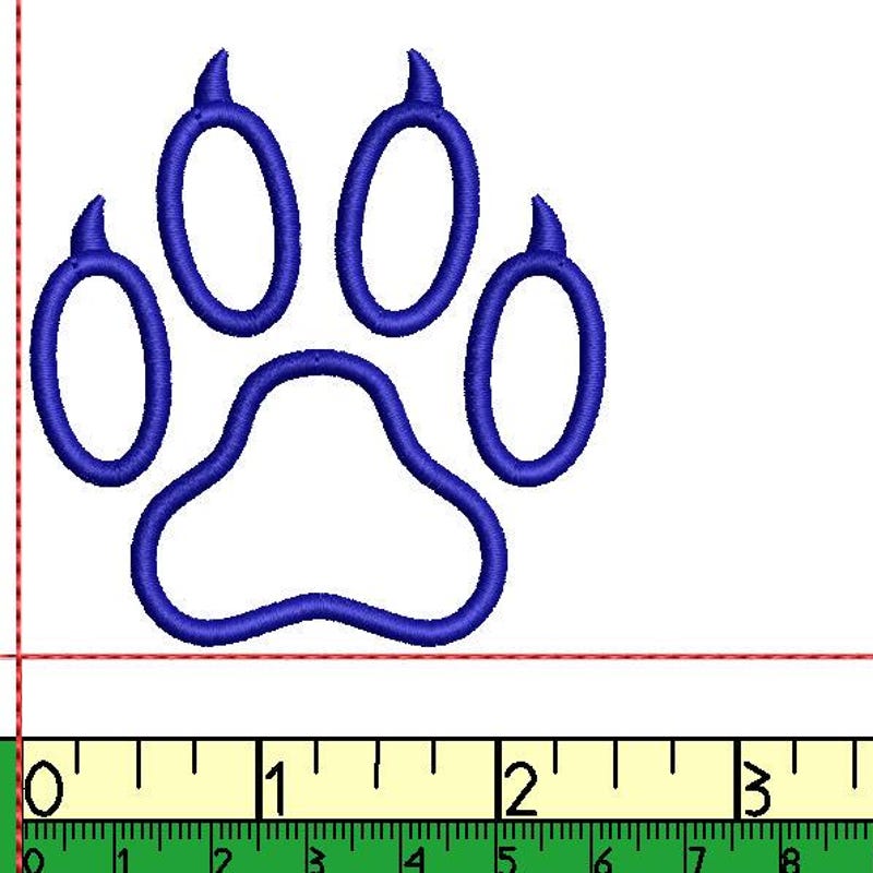 Paw Print Embroidery - Etsy