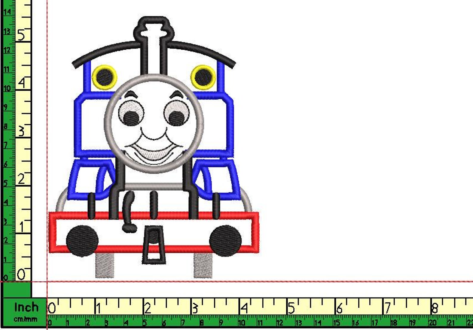Thomas the Tank Engine Embroidery Design: 4 Sizes (digital Download) - Etsy