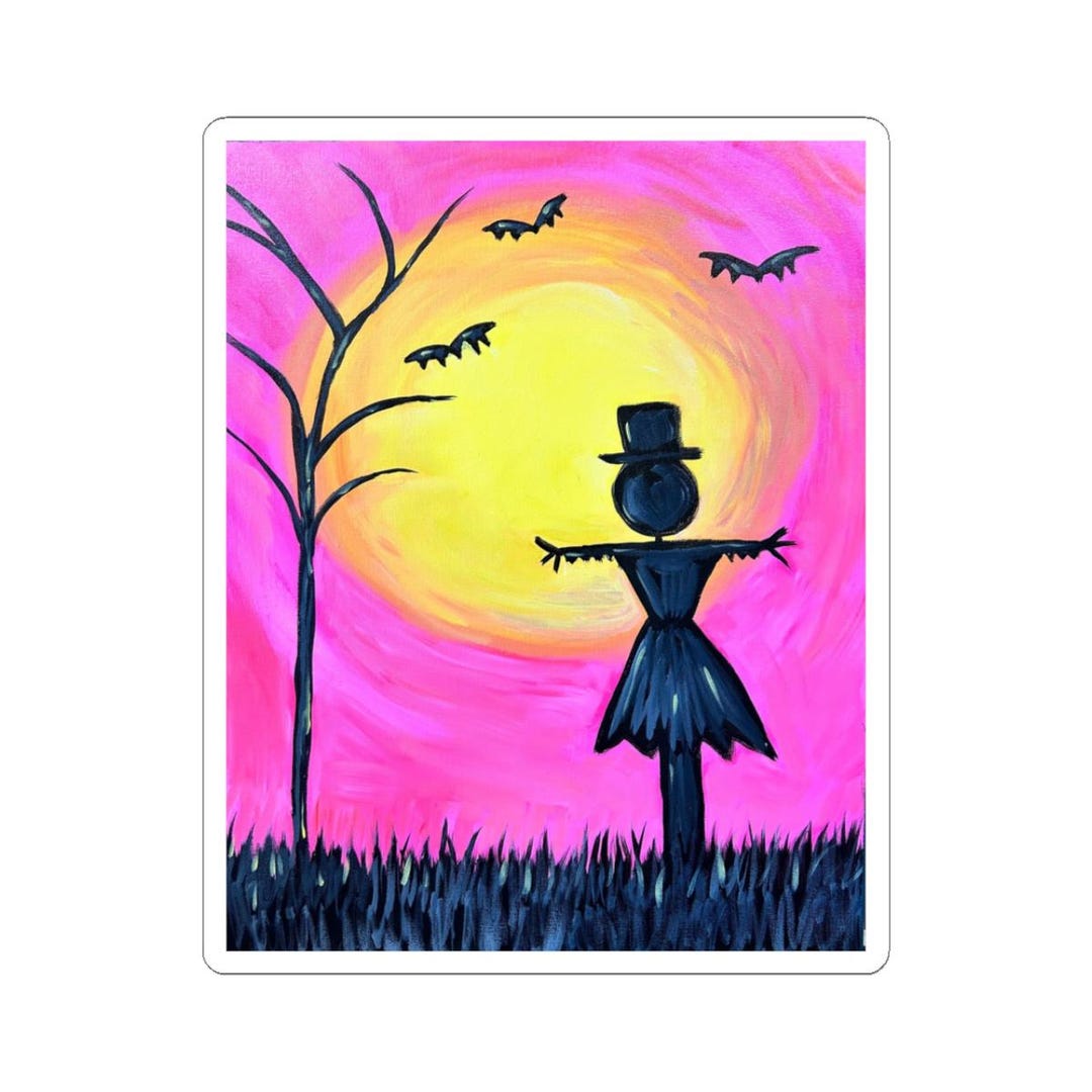 Halloween Scarecrow Stickers, Fun Scarecrow Decoration, Kid's Halloween ...