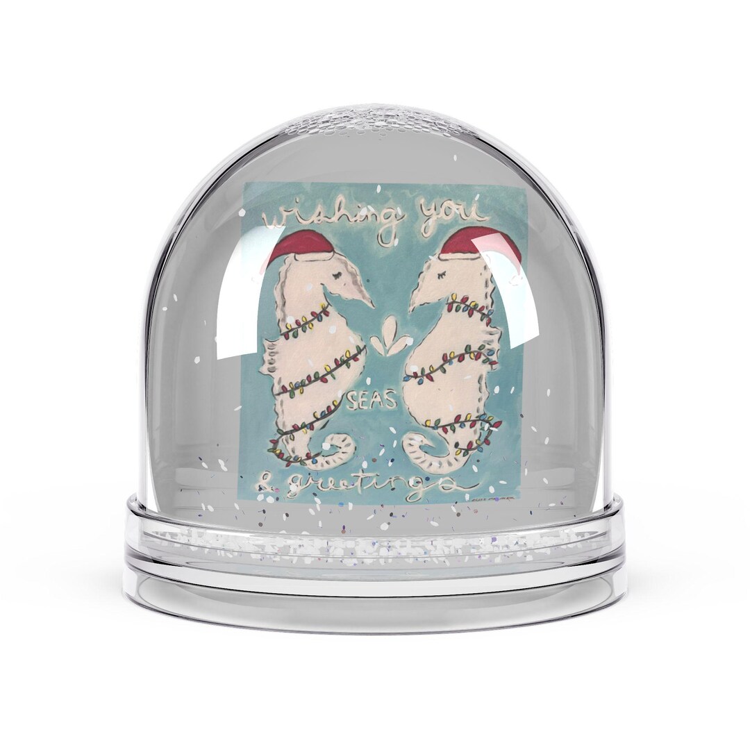 Seahorse Snow Globe - Etsy