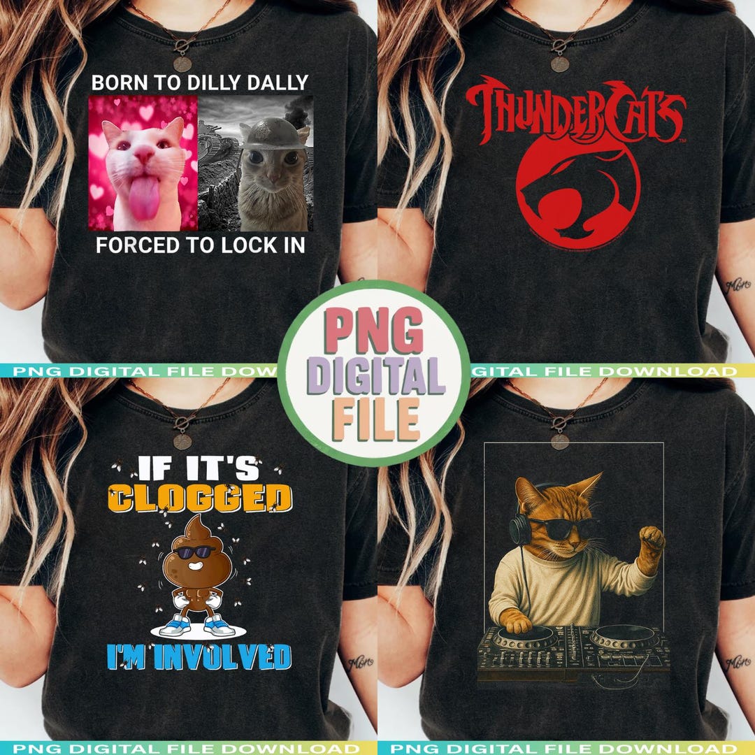 Born to Dilly Dally Funny Meme Cat PNG, Meowdy Partner Cowboy Cat ...