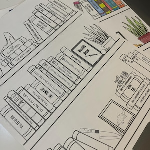 Freida Mcfadden Book Tracker: Coloring Page Reading Log (digital ...