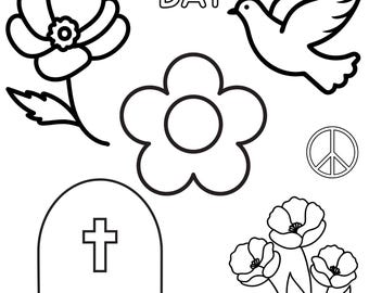 printable colouring pages remembrance day