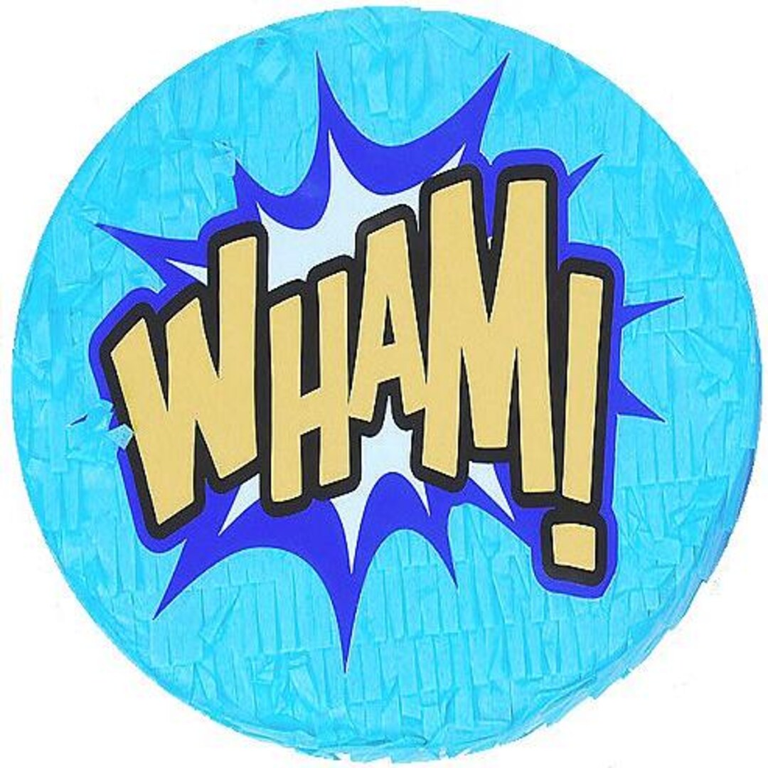 Light Blue Wham Action Hit Pinata - Etsy