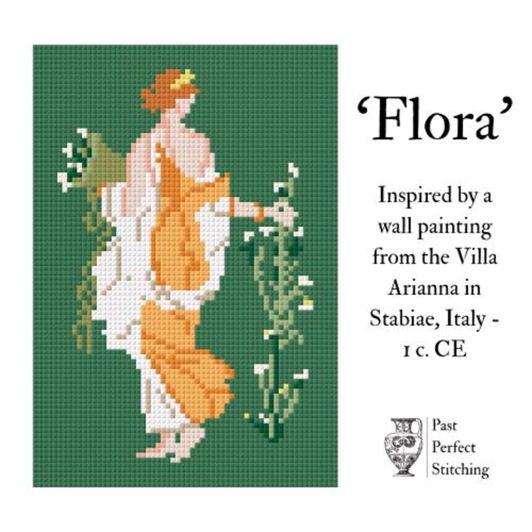 Flora Digital Cross Stitch Pattern - Etsy