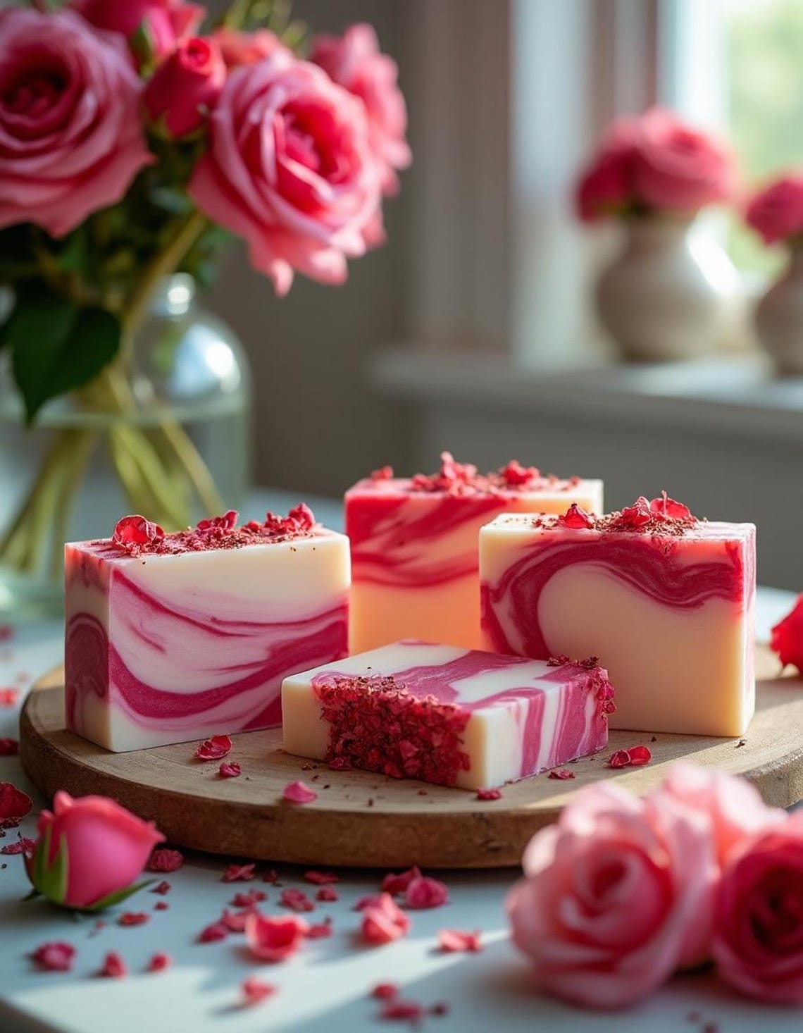Red Roses Soap Bars - Etsy