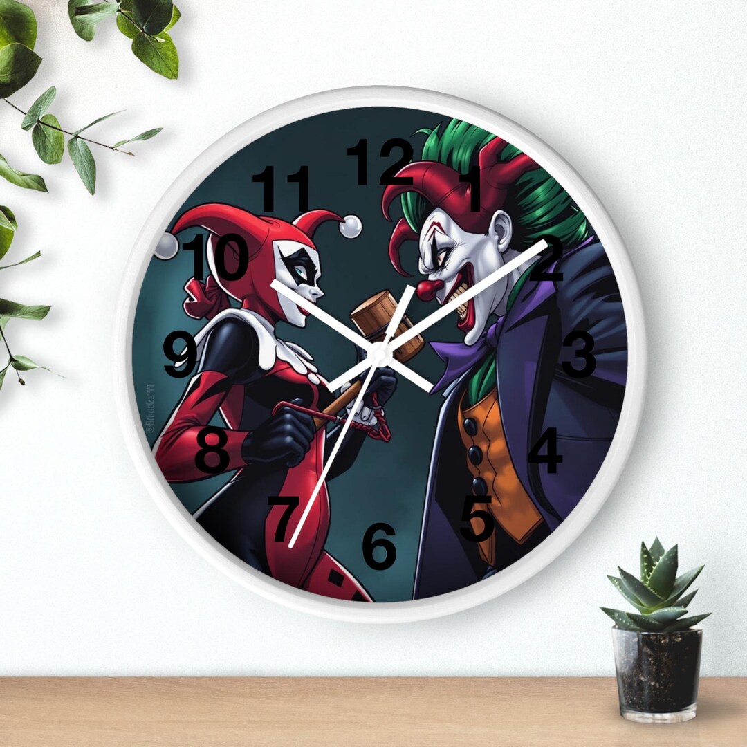Comic Wall Clock Design Inspiration Home Decor Wall Art Piece Display ...