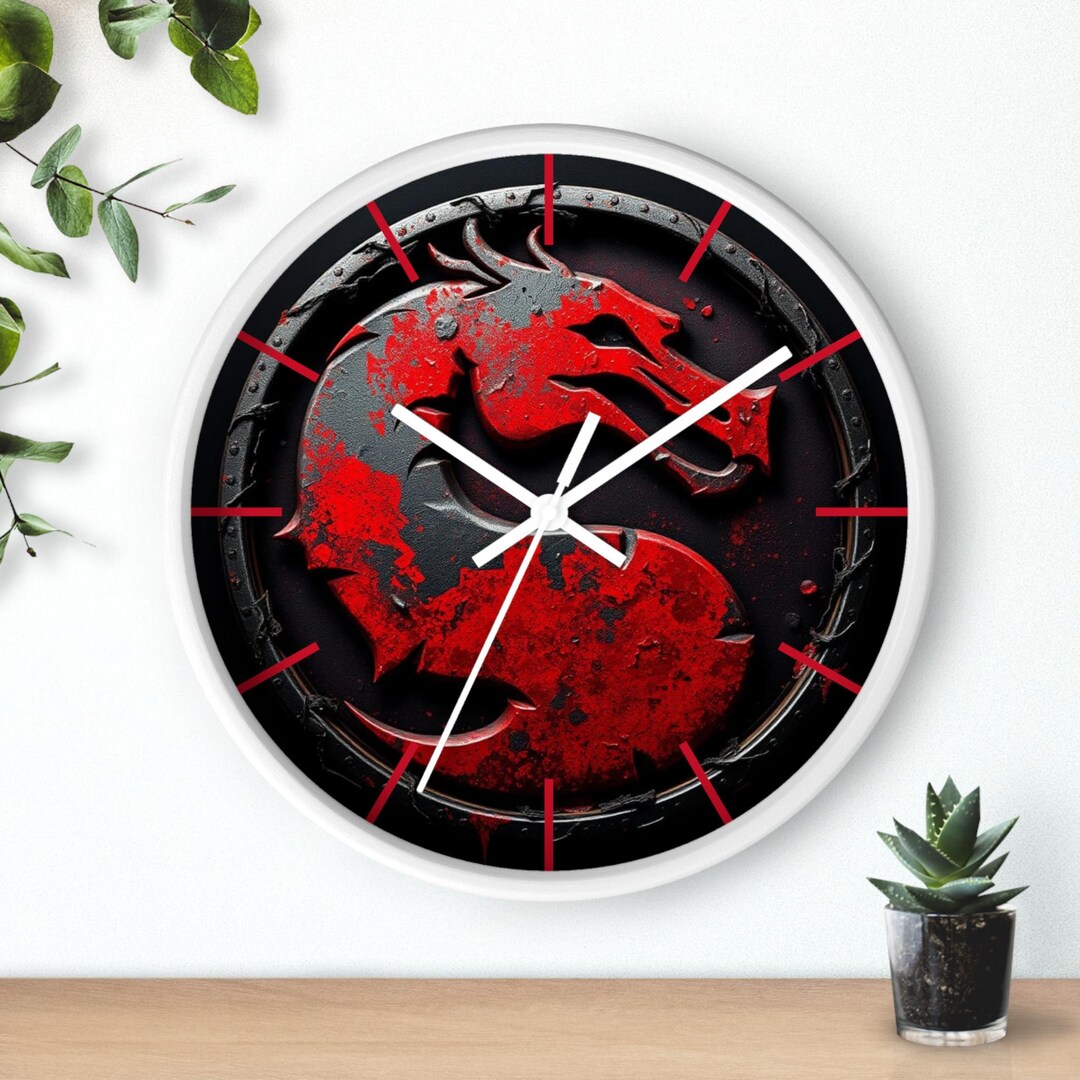 Mortal Kombat Wall Clock Design Inspiration Home Decor Wall Art Piece ...