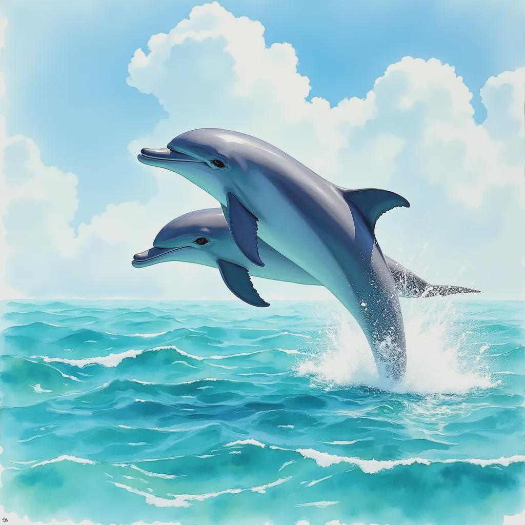 Dolphin Prints Bundle PNG Files X25 – Custom Digital Designs for Crafts ...