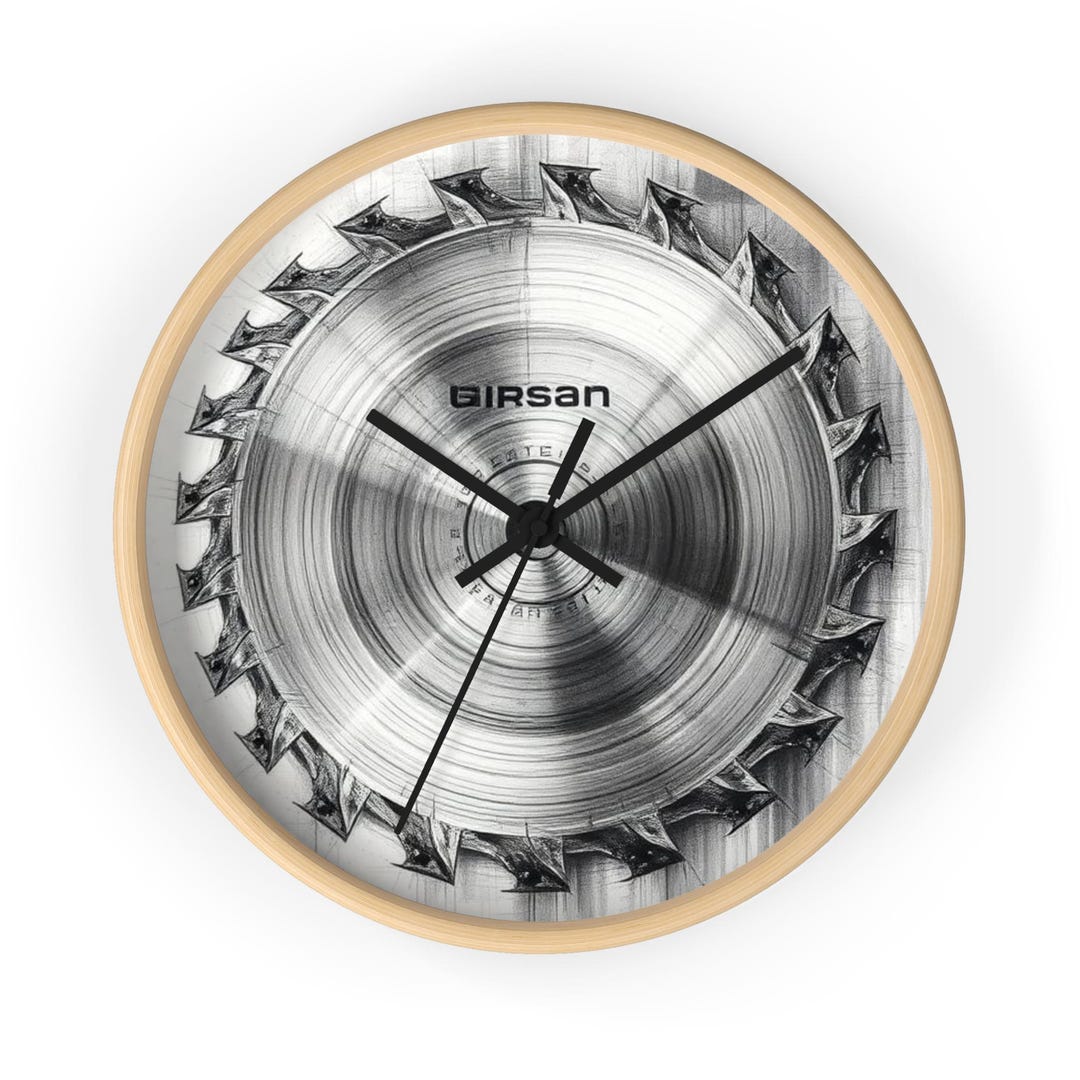 Elegant Saw Blade Wall Clock - Unique Home Decor, Gift for Craftsman ...