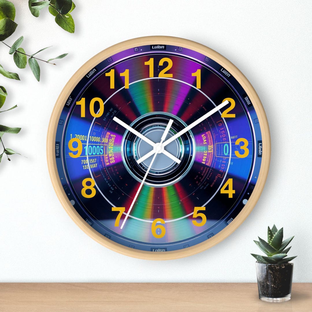 Retro Wall Clock Design Inspiration Home Decor Wall Art Piece Display ...