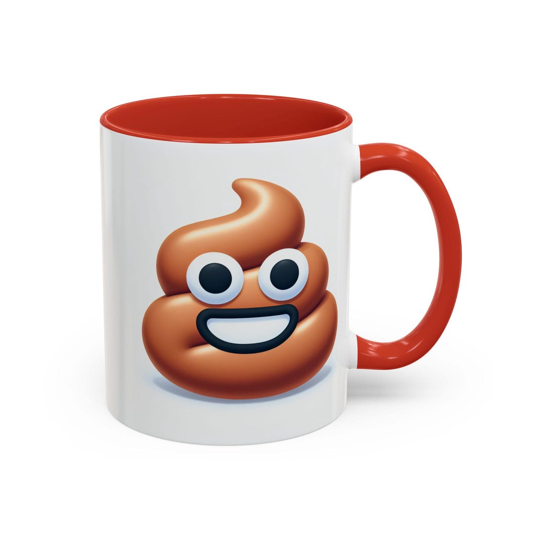 Poo Emoji Coffee Mug | Aesthetic Latte Cup for Dreamers, Gifts for Her ...