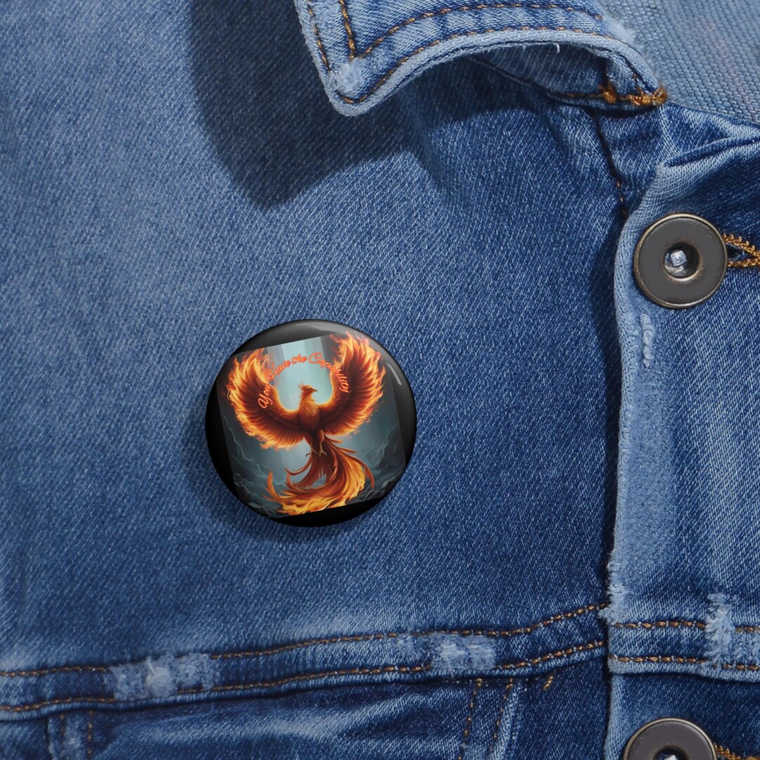 Custom Phoenix Pin Button, Creative Badge, Unique Gift for Teens ...