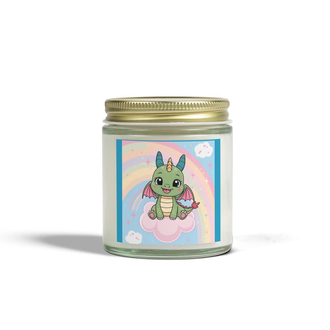 Adorable Dragon Scented Candle, Cozy Home Decor, Gift for Kids ...