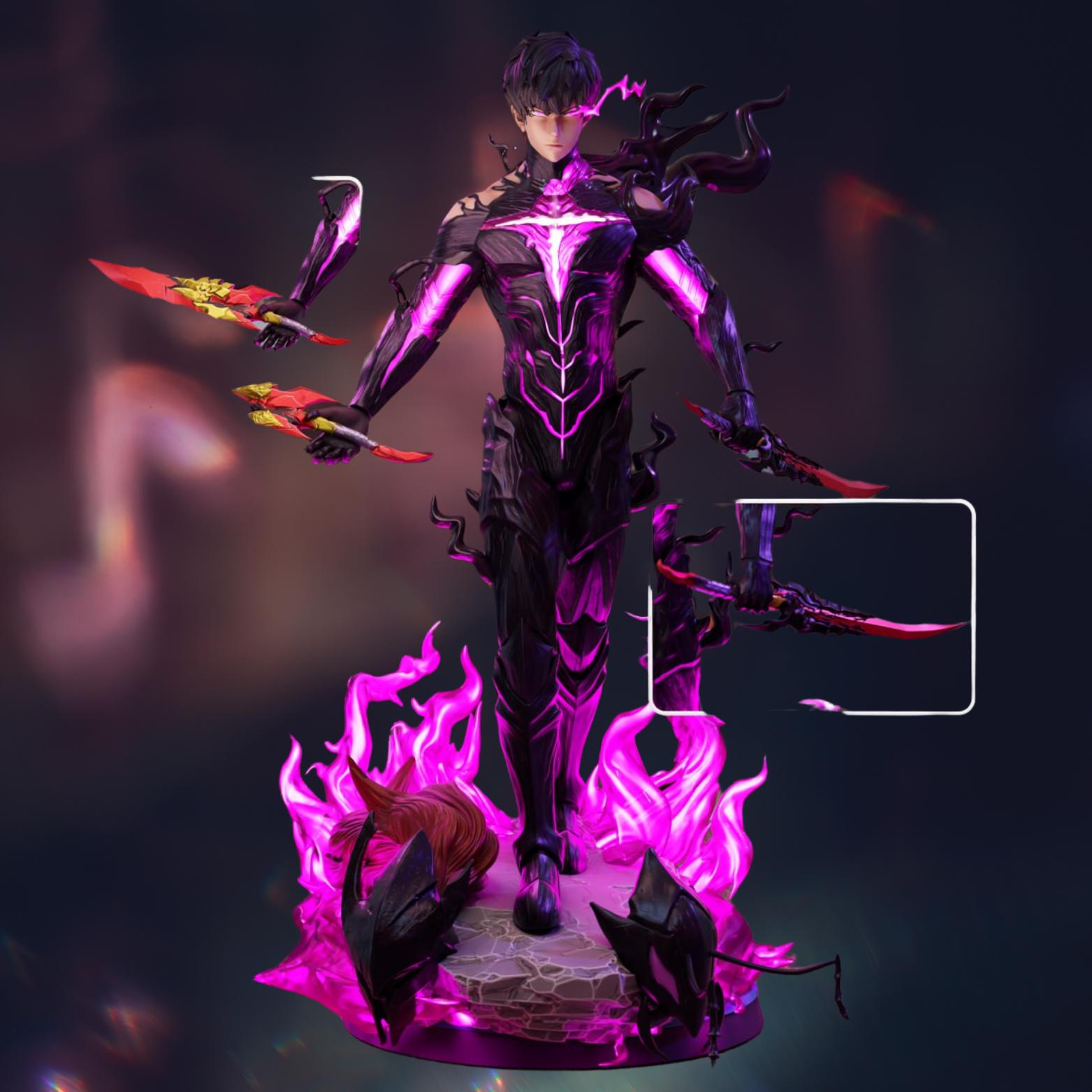 Sung Jin Woo and Beru Solo Leveling/ Stl Files High Quality Detailed 3D ...