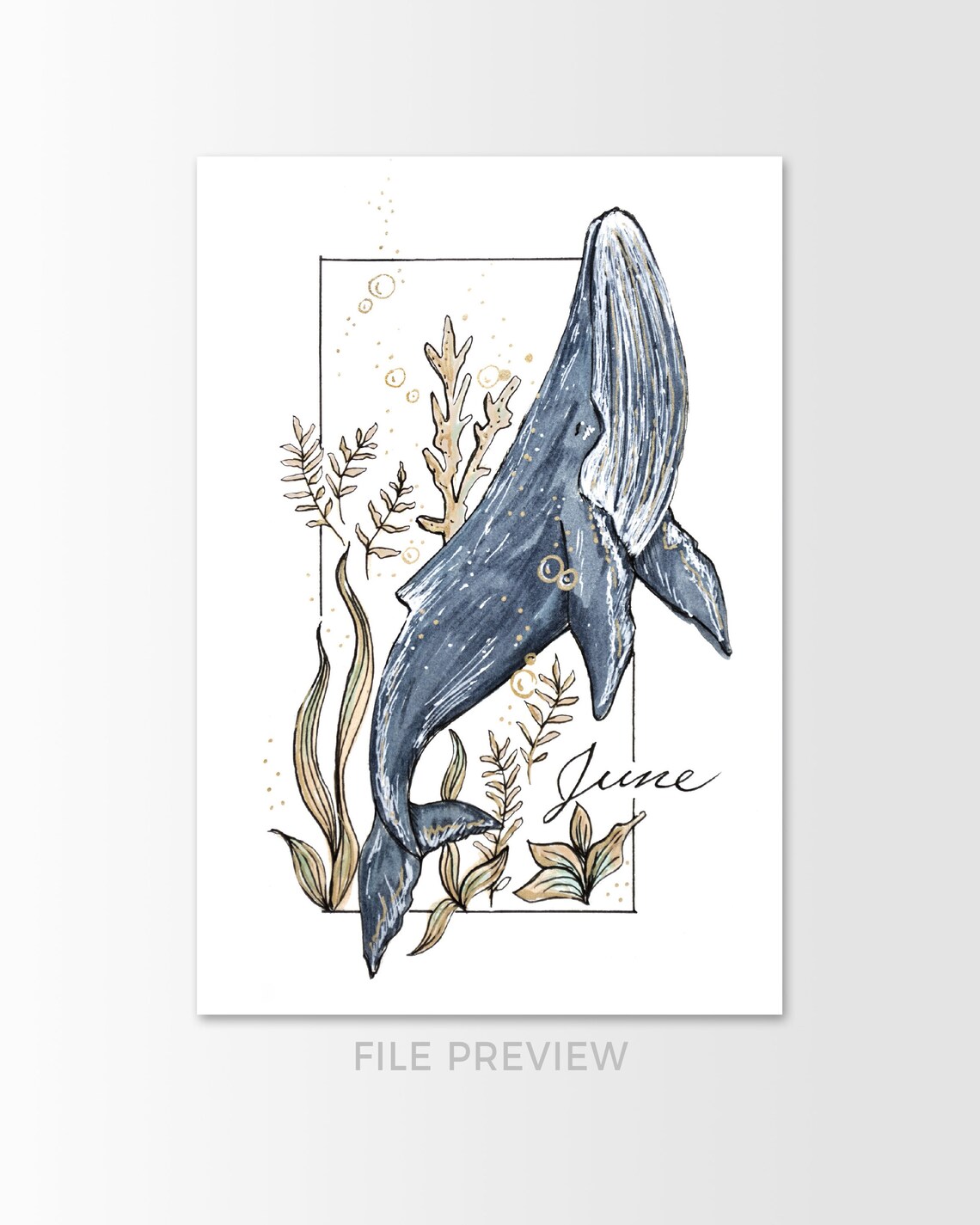 Full Blank Setup Under the Sea Printable for Journal or | Etsy