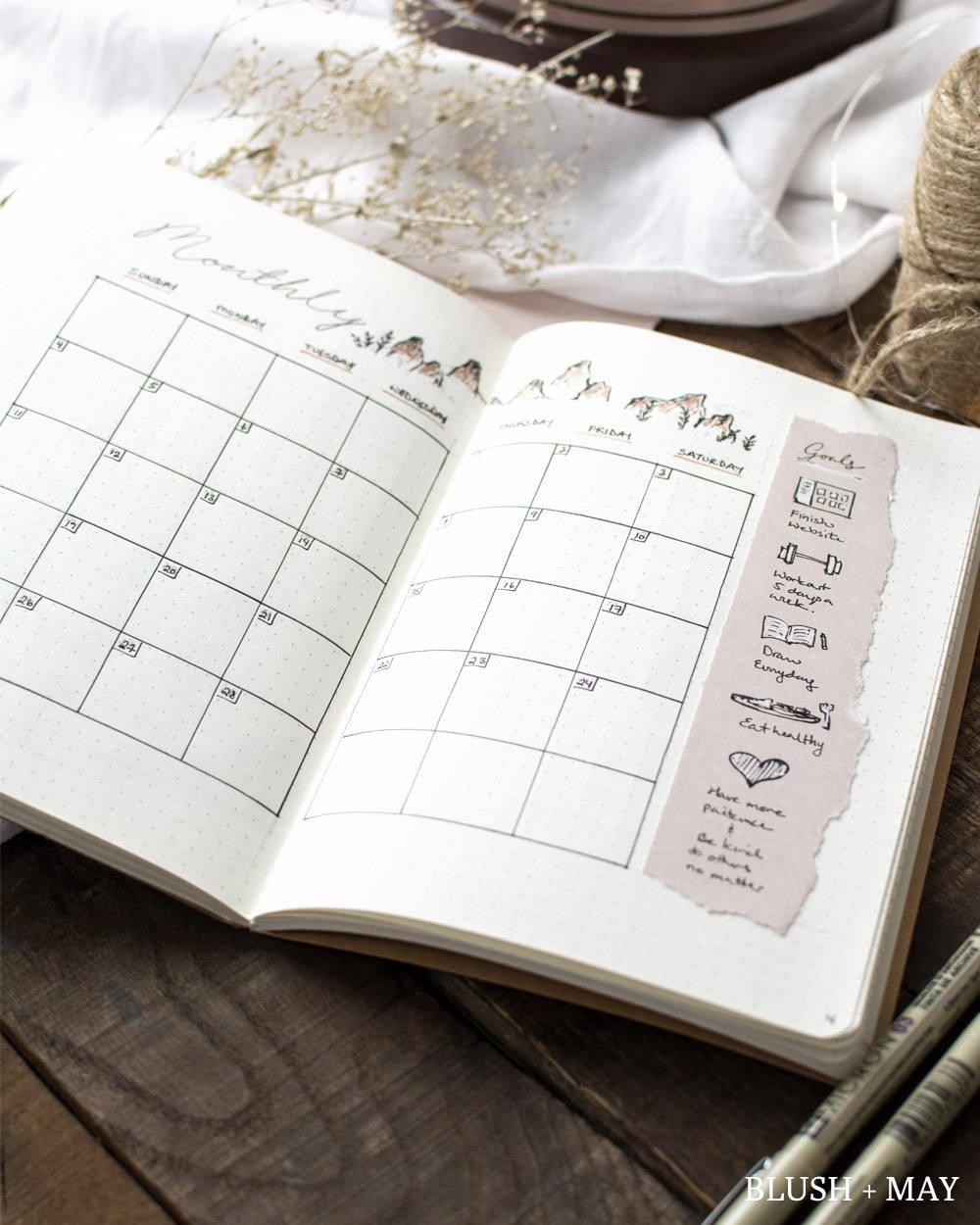 Full February 2018 Setup Printable for Journal or Planner | Etsy