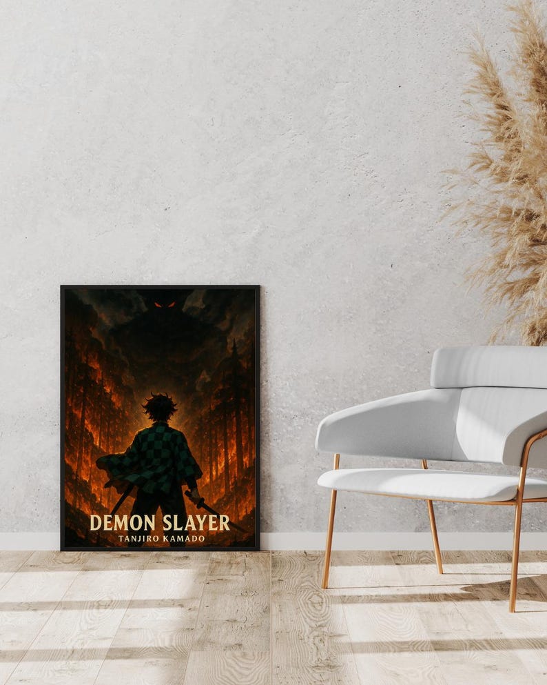 Tanjiro Kamado Demon Slayer Poster | Epic Anime Wall Art | Cinematic ...