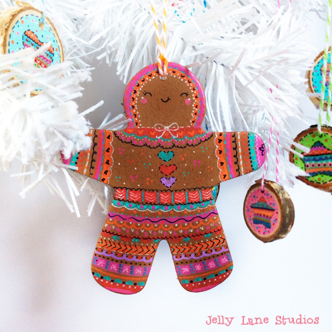 Gingerbread Girl Christmas Ornament, Personalized for Child ...