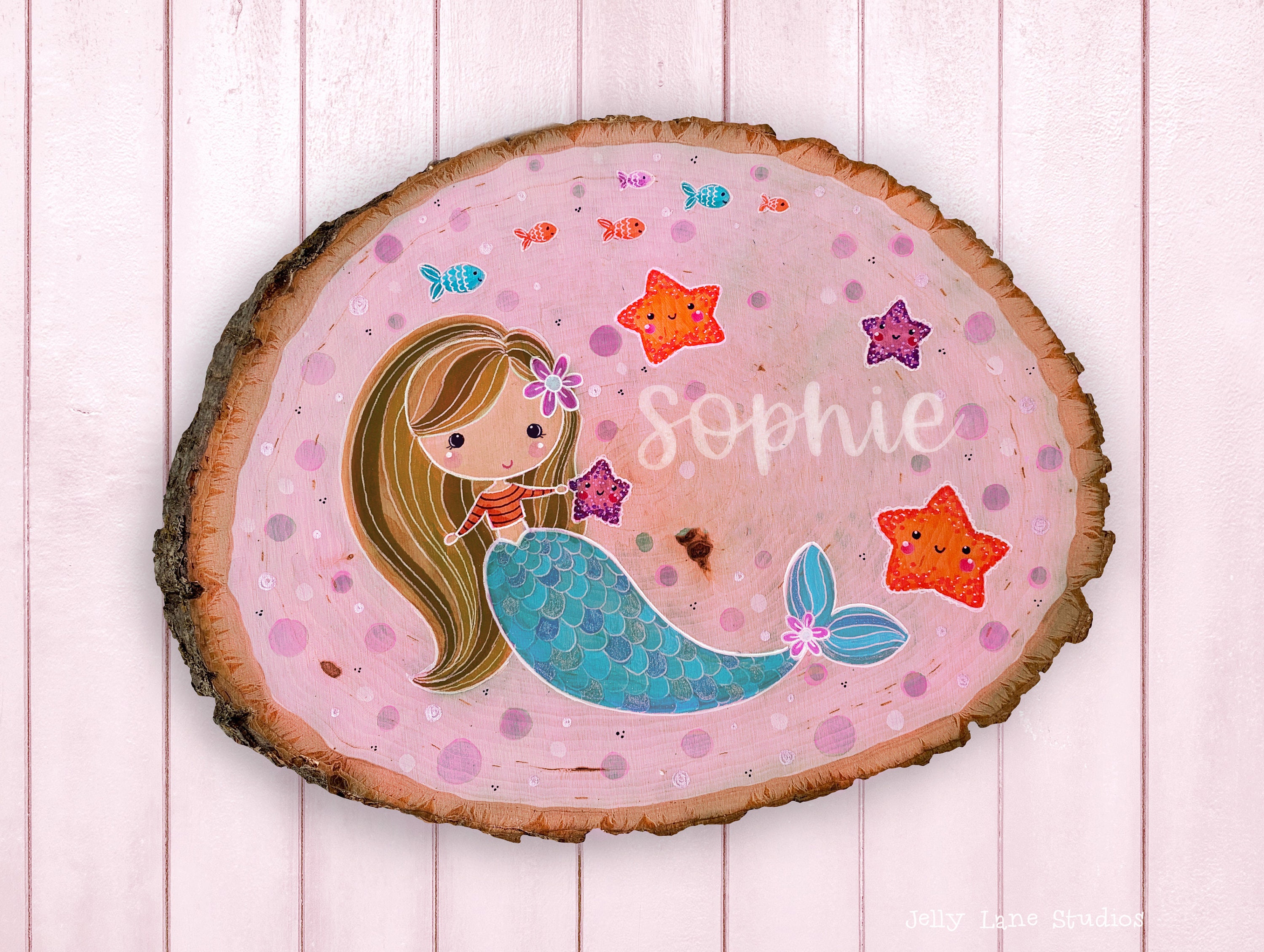 Mermaid Name Sign Personalized Mermaid Wall Decor Wall Art | Etsy