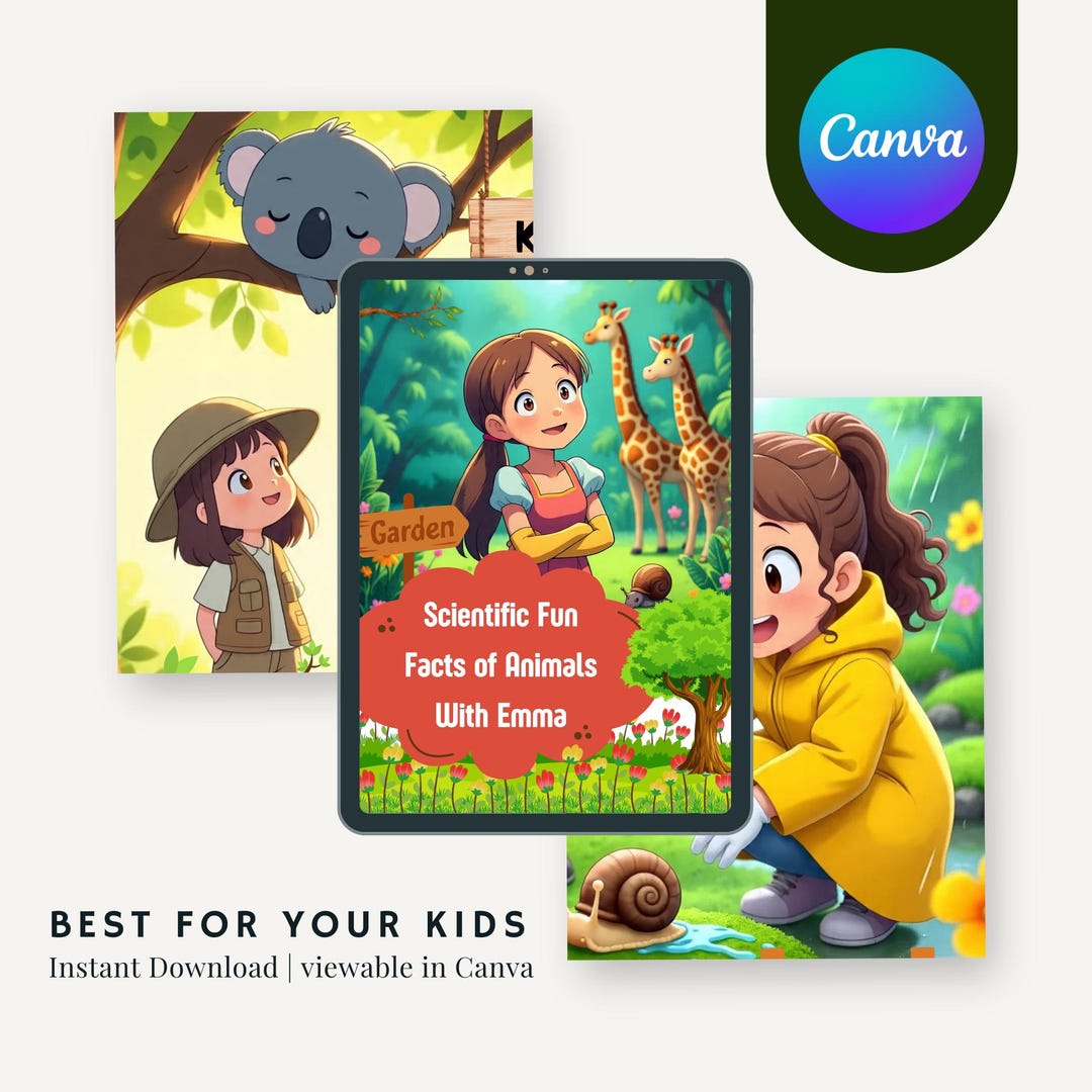Scientific Fun Facts of Animals With Emma - Etsy