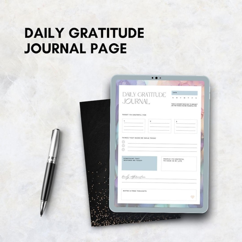 Daily Gratitude Journal and Daily Reflection Page I Gratitude and ...