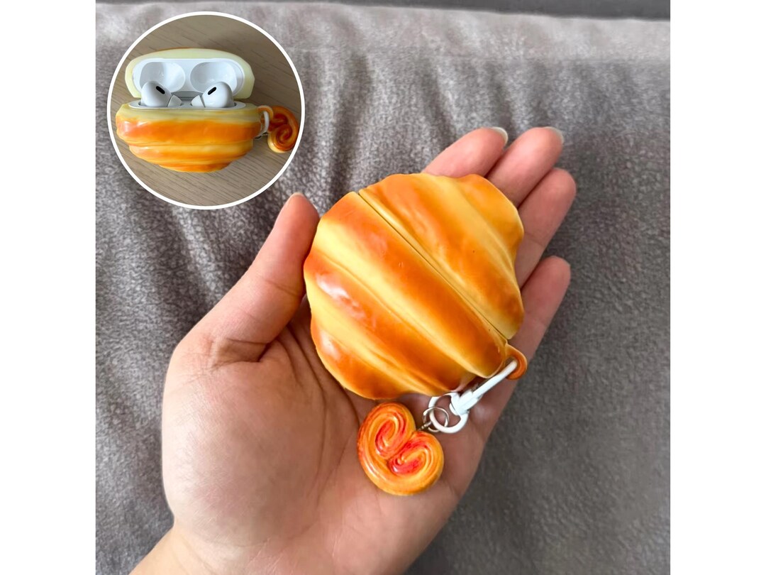 Croissant Shape AirPod Case, Food Earphone Case, Protective Case for ...