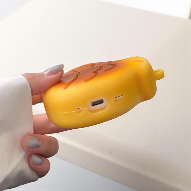 Taiyaki Fish AirPod Case, Orange Fish Earphone Case, for AirPod 1 2 3 4 ...