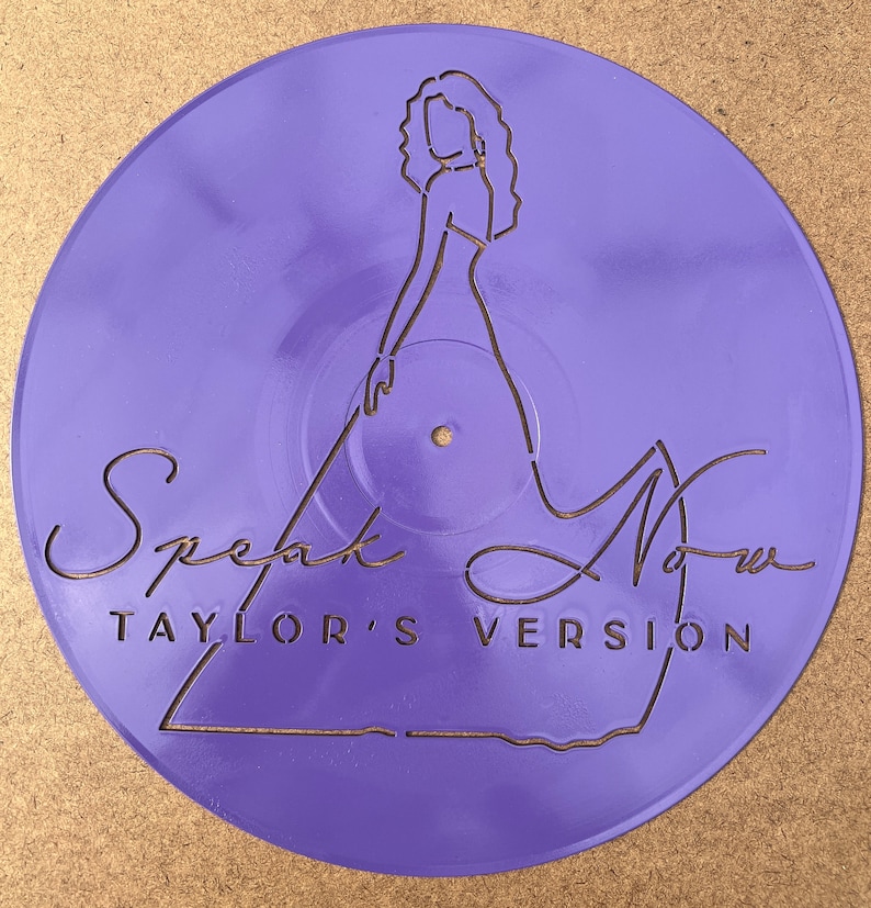 Taylor Swift Speak Now Vinyl Record Laser Cut Out Art - Etsy