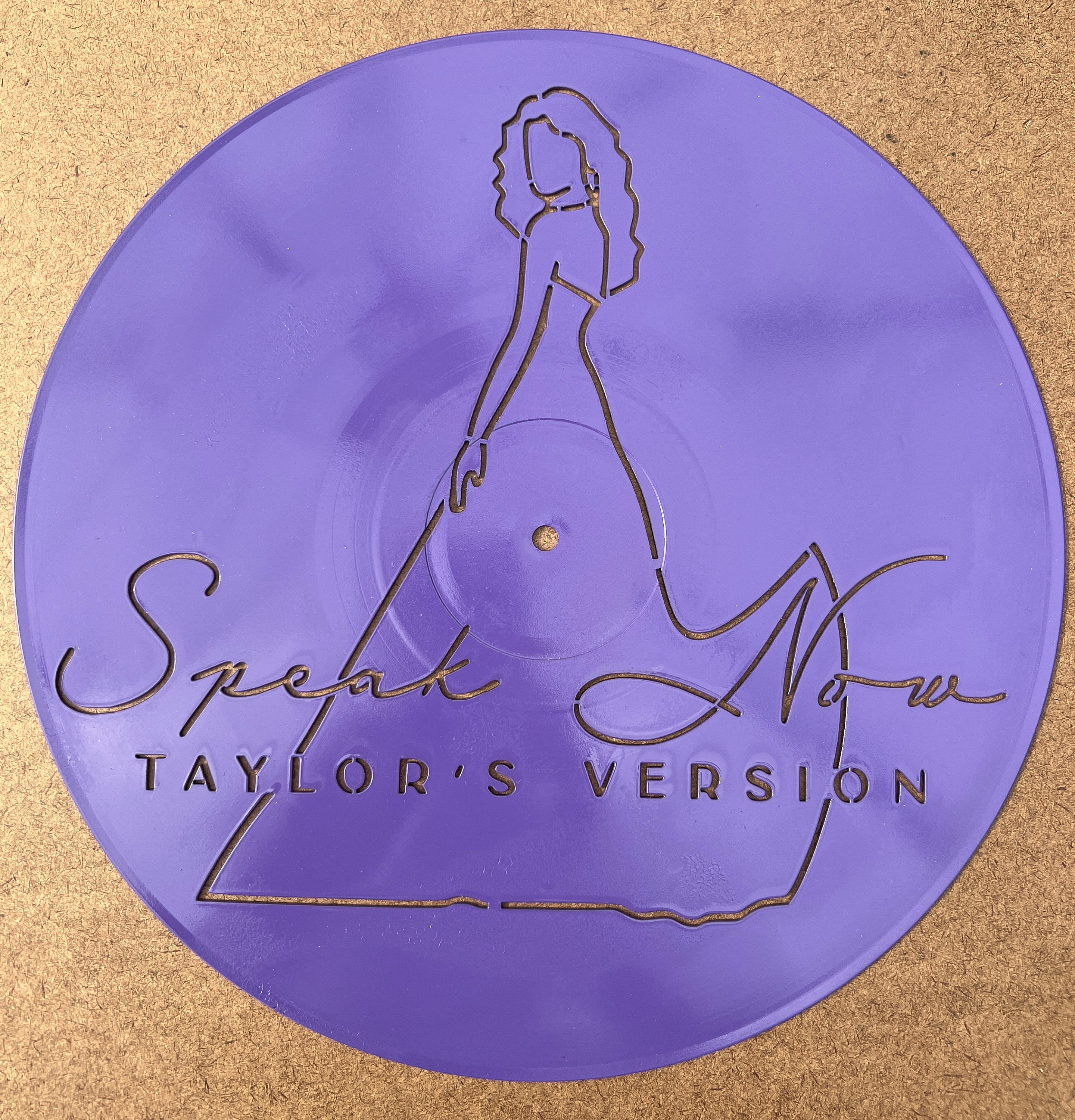 Taylor Swift Speak Now Vinyl Record Laser Cut Out Art - Etsy