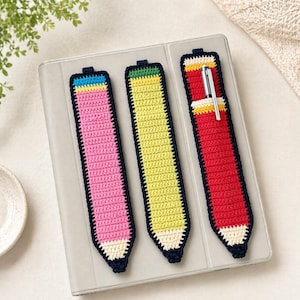 Crochet Bookmark Pencil Case - Etsy