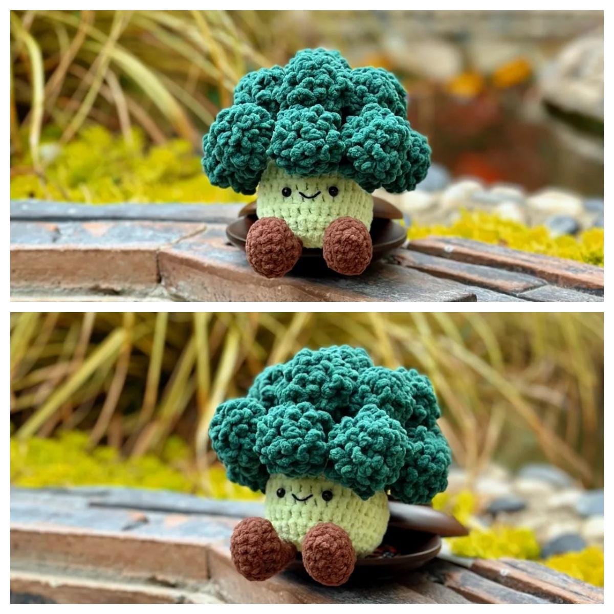 Crochet Broccoli Plush Toy Pattern - Chenille Yarn, US Terms (PDF ...