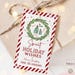 Printable Sweet Holiday Wishes Christmas Gift Tag, Candy and Cookies ...